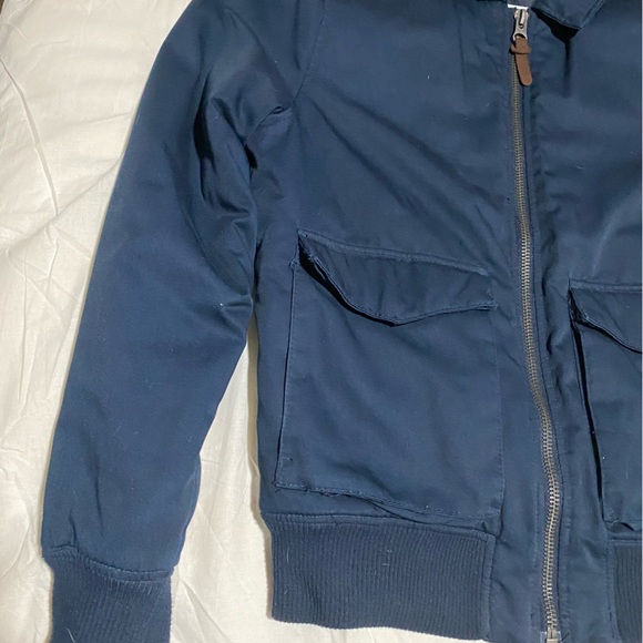 H&M | Jackets & Coats | Hm Navy Bomber Jacket | Poshmark